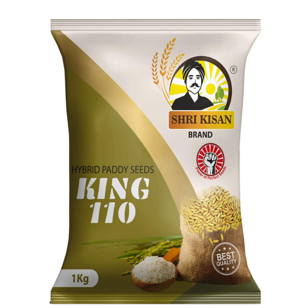 King 110 (Hybrid Paddy Seeds) - Shri Kisan Brand