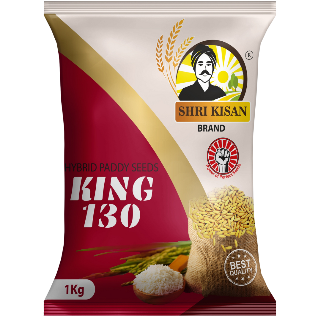 King 130 (Hybrid Paddy Seeds) - Shri Kisan Brand