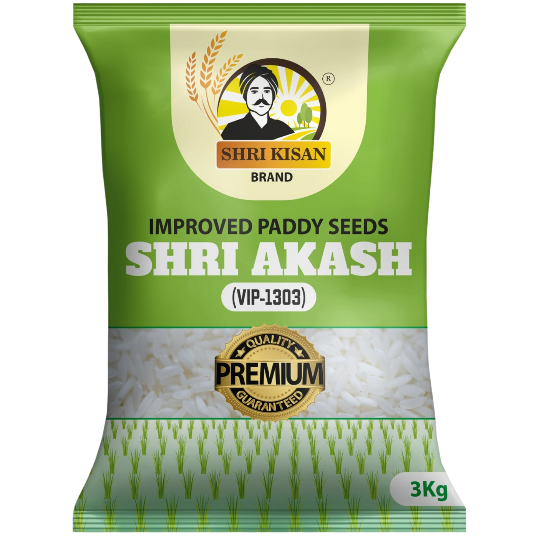Shri Akash (VIP-1303) (Improved Paddy Seeds) - Shri Kisan Brand